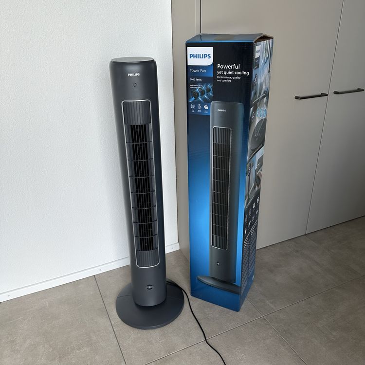 New Philips Tower Fan Ventilator 5000 Series with remote (Neu (gemäss ...