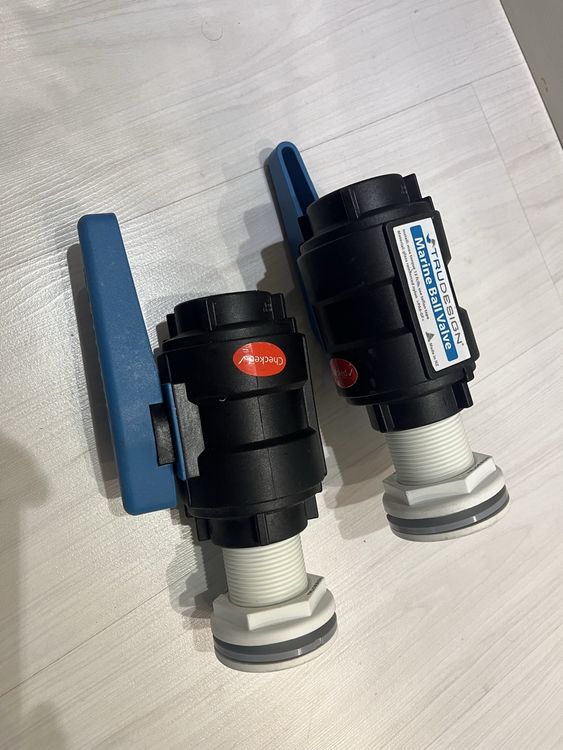 2x Marine Ball Valve Trudesign BSP seacocks complete | Kaufen auf Ricardo