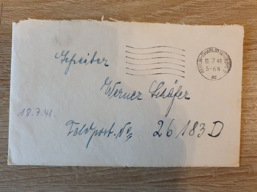 Feldpost Brief mit Inhalt WW2 1941 (Gebraucht) in Basel für CHF 1 – mit Lieferung auf Ricardo kaufen