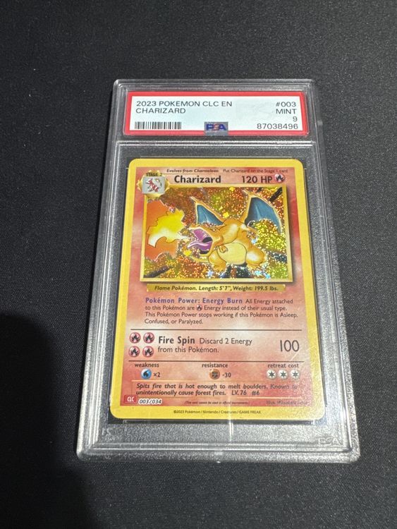 Charizard Pokemon Classic Collection CLC 003/034 PSA MINT | Kaufen auf Ricardo