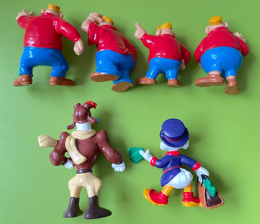6x 80er Disney Comic Figur Panzerknacker Quack Dagobert RAR | Kaufen ...