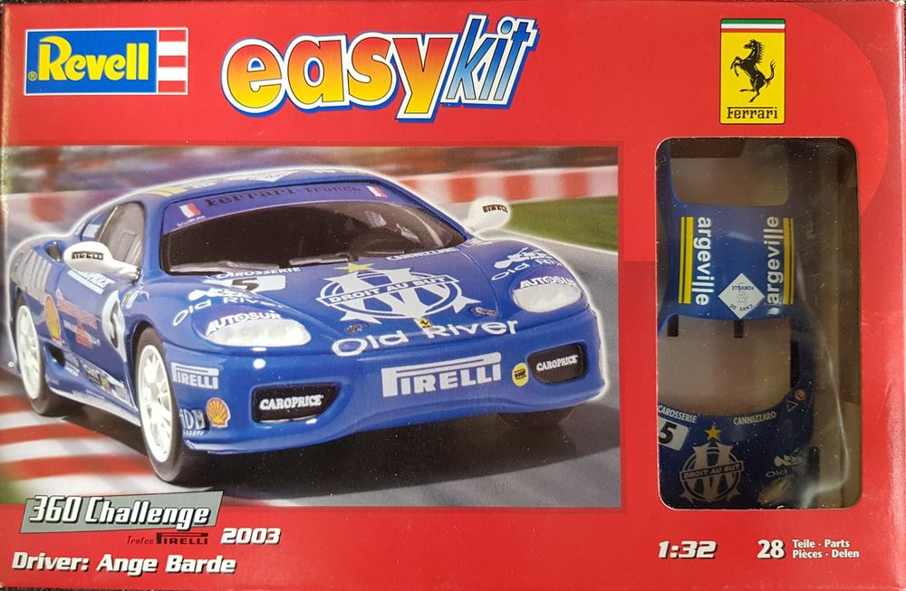REVELL 07136 FERRARI 360 CHALLENGE EASYKIT BAUSATZ 1:32 NOS (Neu und ...