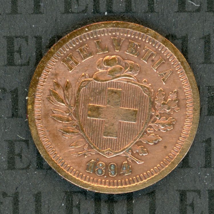 CHF___0.01 1894 -vz 1 Rappen (Gebraucht) in Widnau für CHF 50 – mit Lieferung auf Ricardo kaufen
