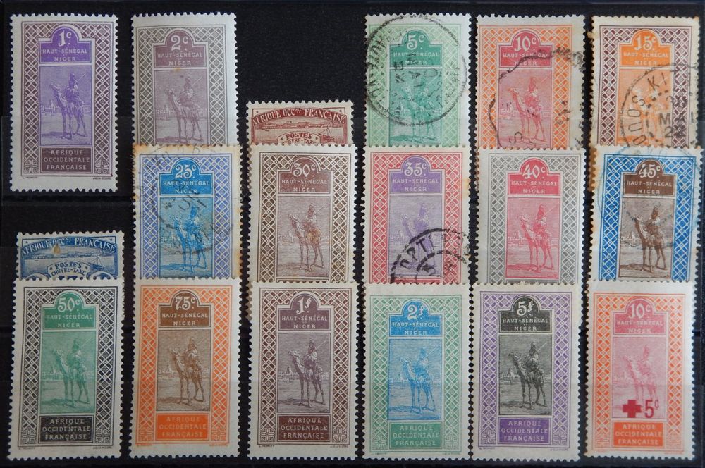 Obersenegal und Niger Französische Kolonien Lot mit alten We (Gebraucht ...