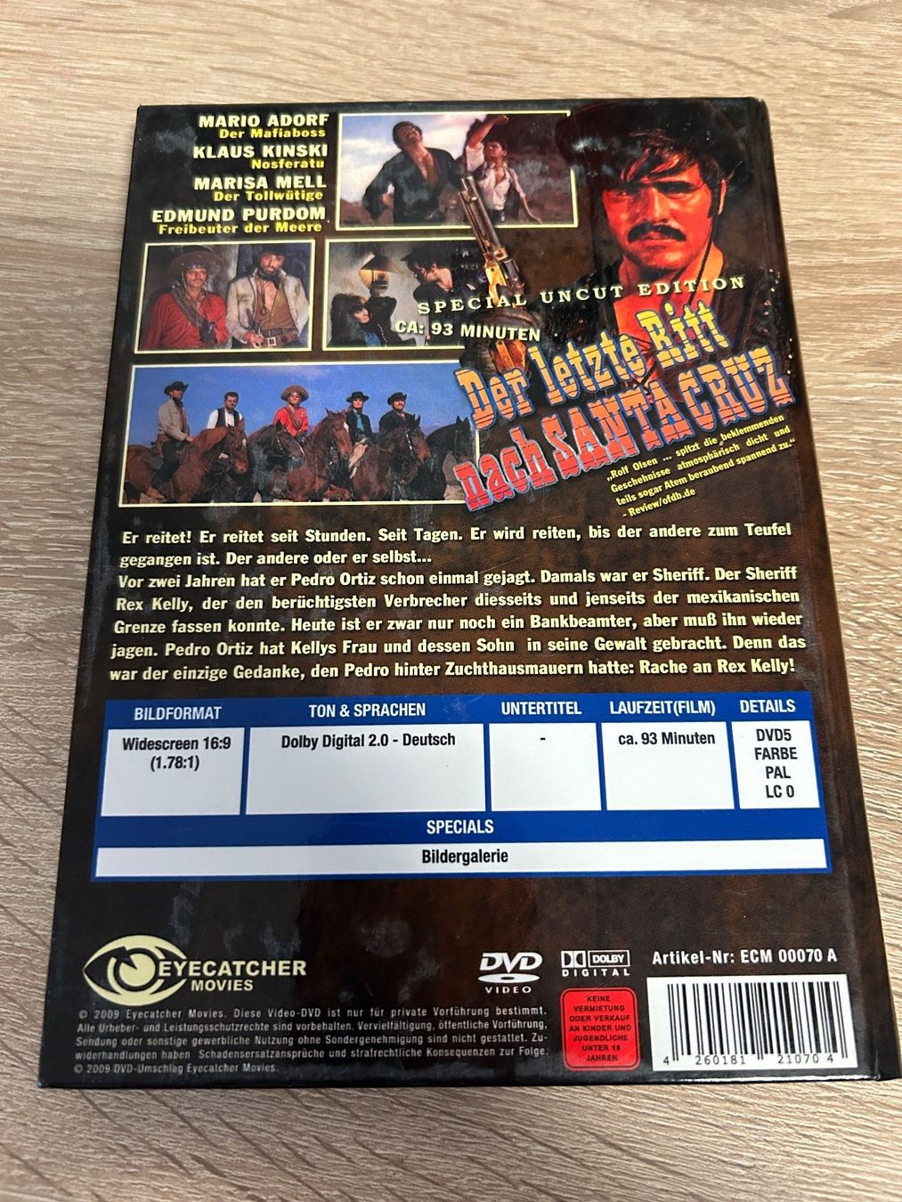 Der letzte Ritt nach Santa Cruz DVD Hartbox uncut Western (Gebraucht ...