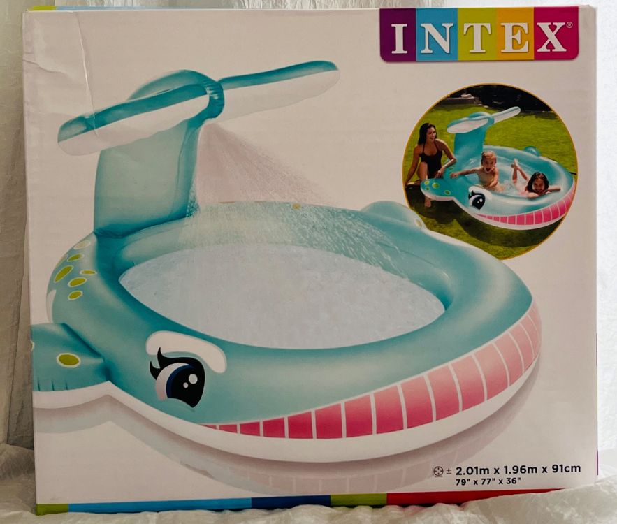INTEX Kinderpool Wal mit Spritzbrause (Neu und originalverpackt) in Oberegg für CHF 19 – mit ...
