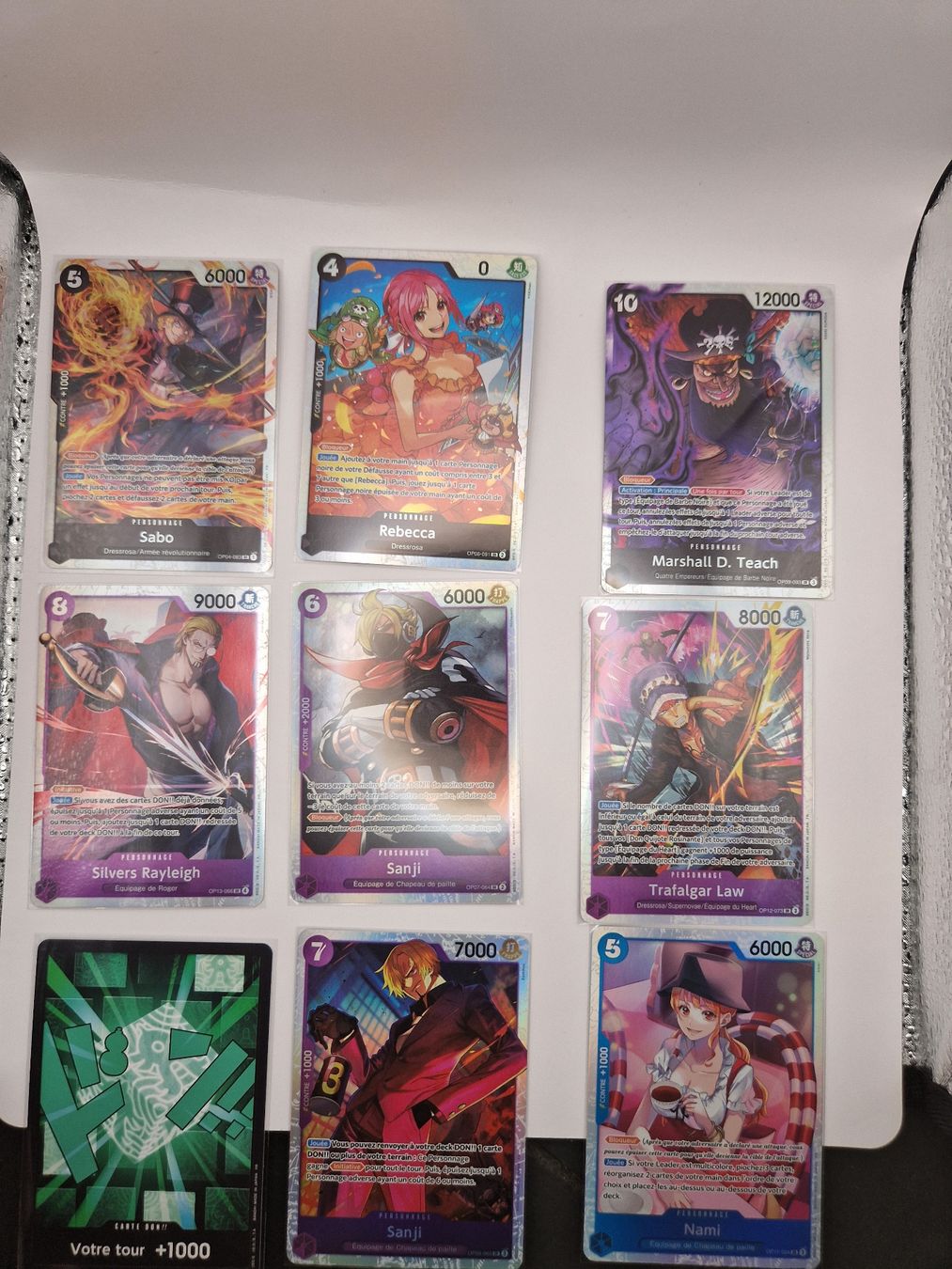 One Piece TCG Lot 8: SR Set (8 Karten) – Französisch(FR) (Gebraucht) in ...