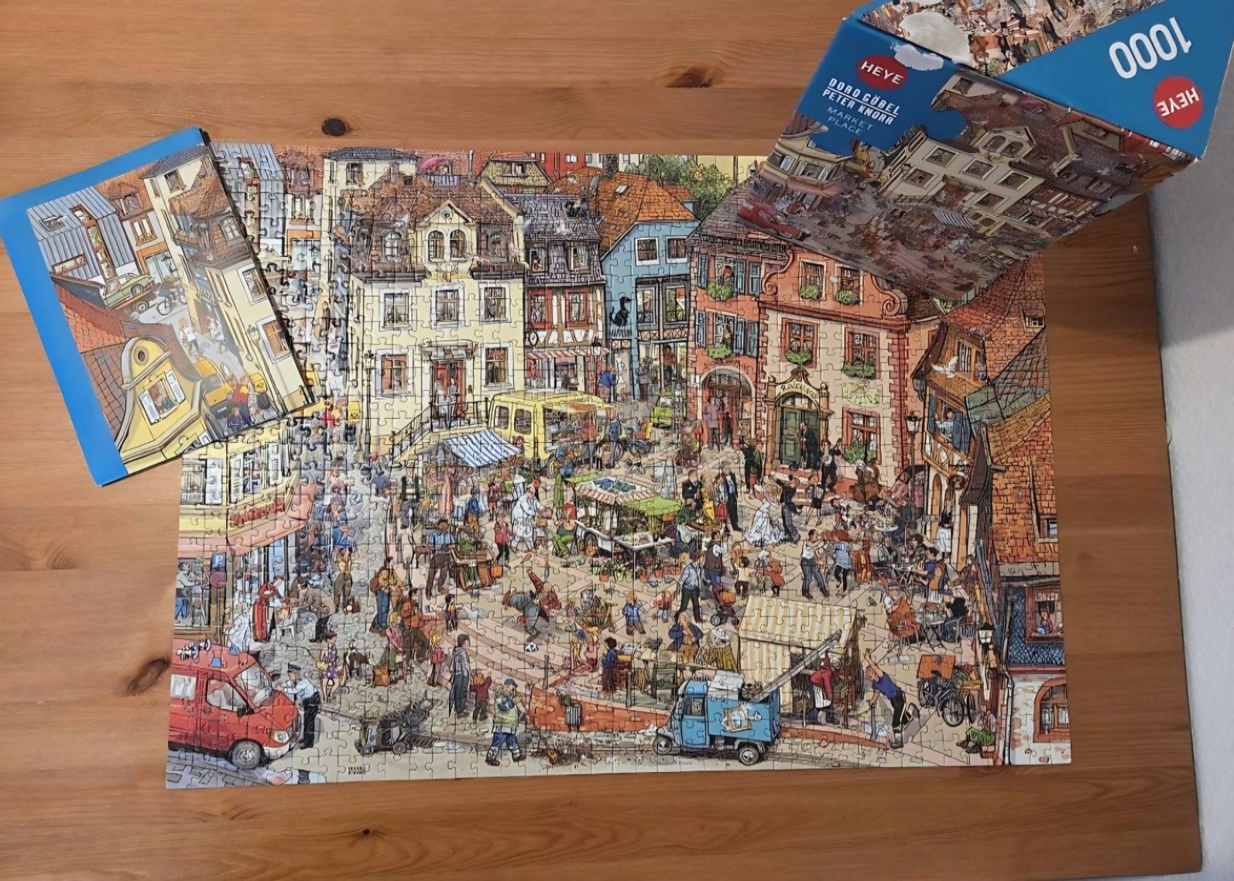 Heye Puzzle 1000 Teile - Peter Arno - Market Place (Neu (gemäss ...