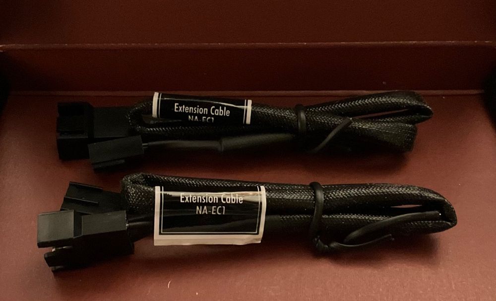 2x PC Noctua 4 pin PWM extention cable NA-EC1 (Neu und originalverpackt ...
