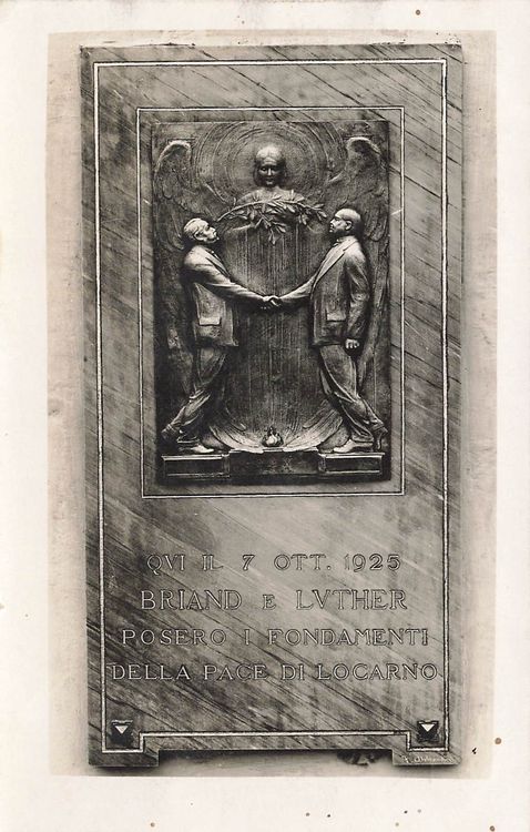 Lapide Briand Luther per la pace di Locarno (Gebraucht) in Biasca für ...