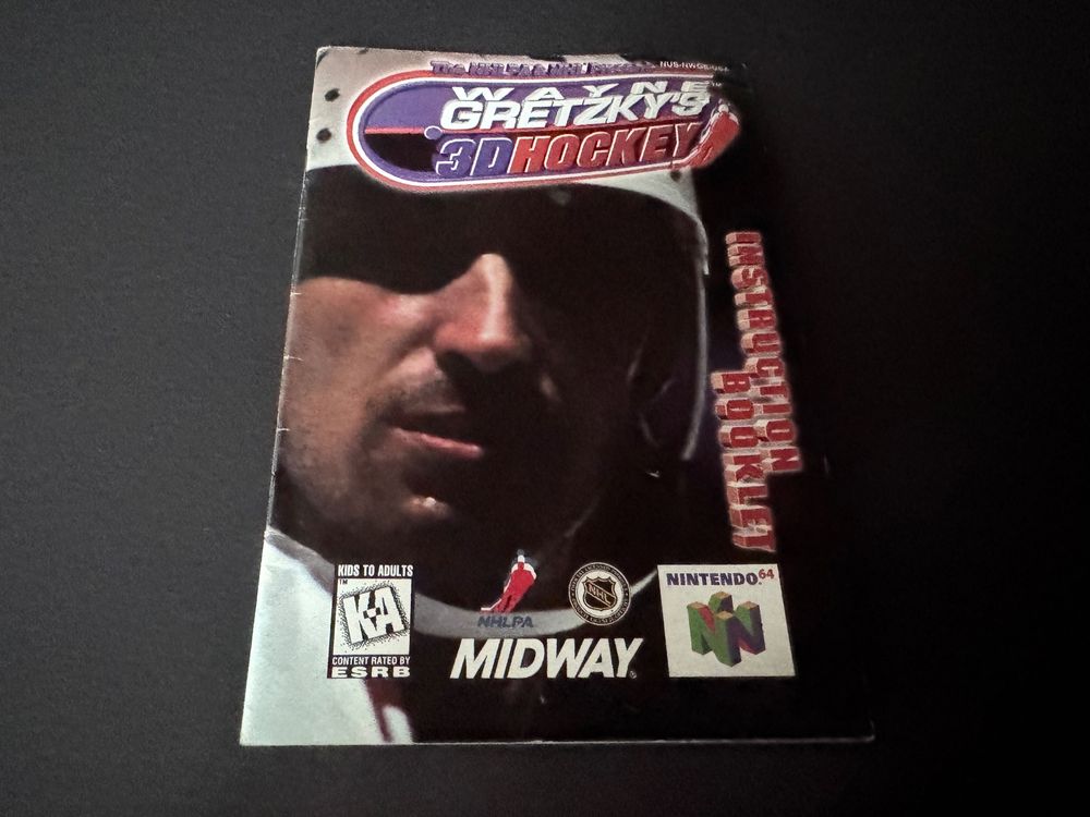 ANLEITUNG FÜR WAYNE GRETZKYS 3D HOCKEY NINTENDO 64 NTSC US (Gebraucht ...