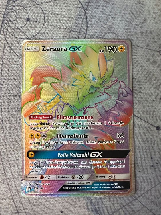 Zeraora GX - Lost Thunder Secrate Rate 221/214 - DE | Kaufen auf Ricardo