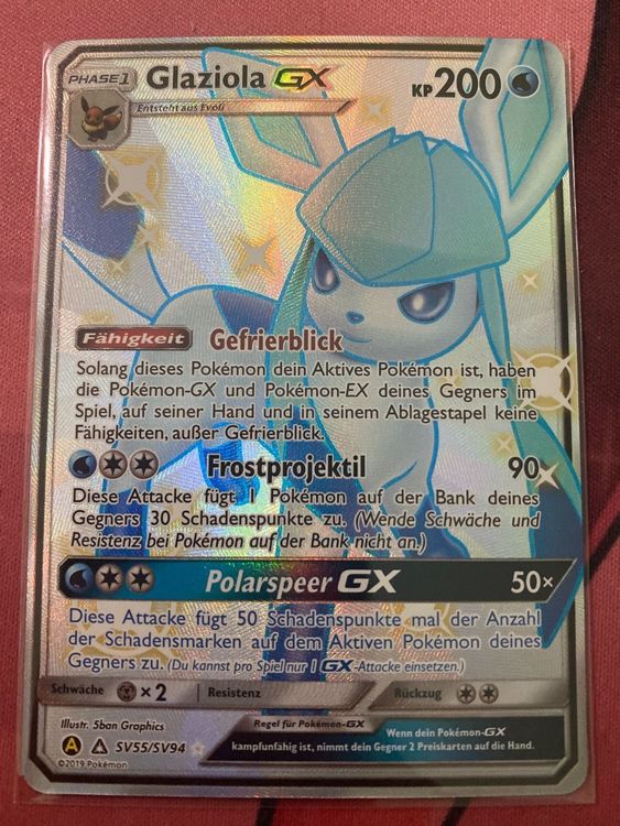 Pokemonkarte Glaziola GX Shiny (Neu (gemäss Beschreibung)) in Neuhausen für CHF 38 – mit ...