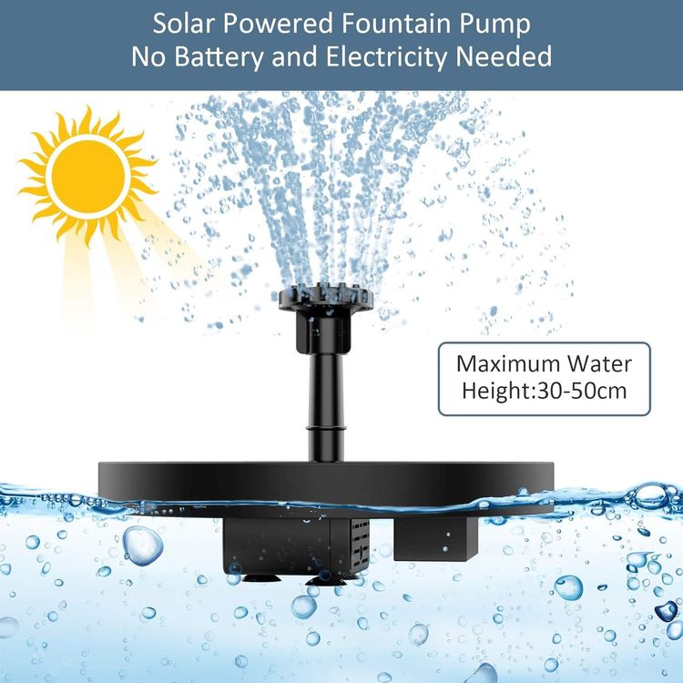 Solar Teichpumpe Solar Schwimmender Fontäne Pumpe brunnen (Neu (gemäss Beschreibung)) in Thun ...