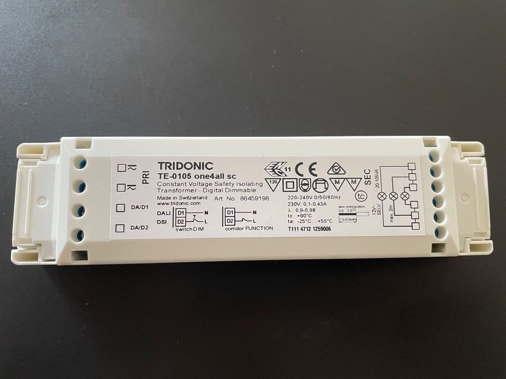 DALI-Dimmer TRIDONIC TE-0105 one4all sc | Kaufen auf Ricardo
