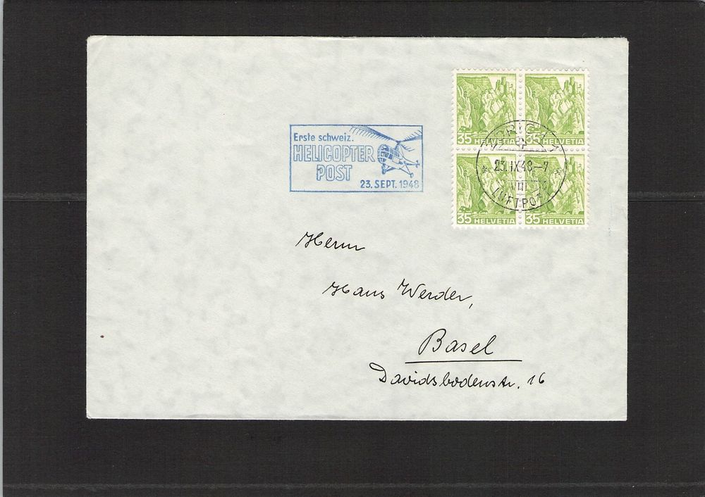 Helicopter Post Landschaftsbilder 35 Rp als Viererblock | Kaufen auf Ricardo