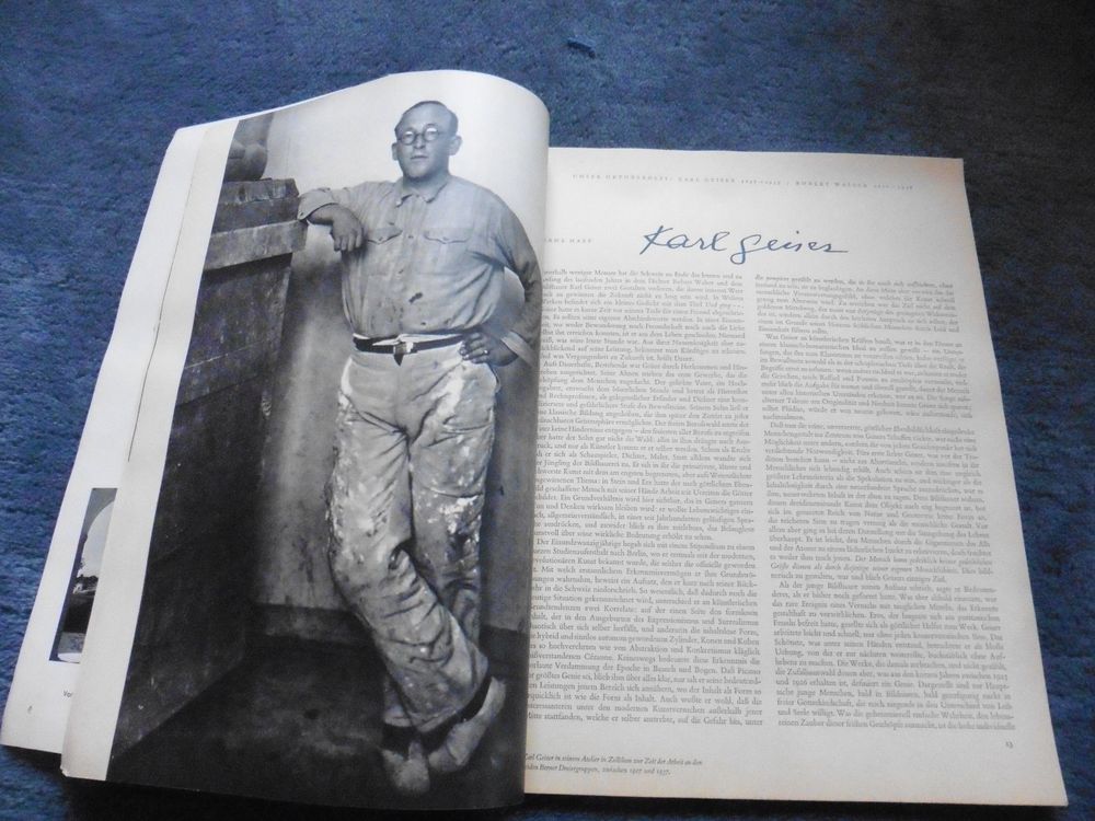 Karl Geiser,1957,Bildhauer,Zollikon,Fotos,Rob.Walser,Reklame | Kaufen ...