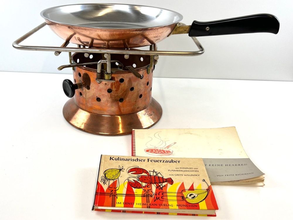 Vintage Flambier-Set (Rechaud und Pfanne) SPRING SWITZERLAND | Kaufen ...