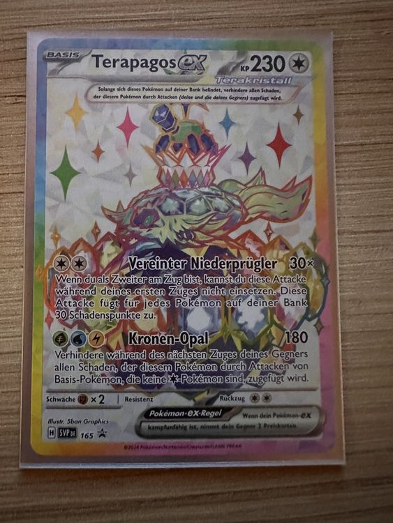 Terapagos EX Terakristall 165/181 Full Art (Neu (gemäss Beschreibung)) in Füllinsdorf für CHF 3 ...