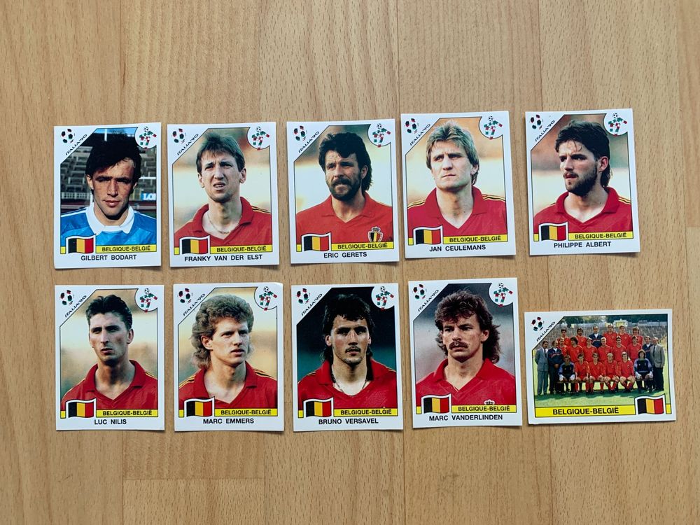 Panini Football Sticker WM Italia 90 - Belgique/Belgien (Gebraucht) in ...