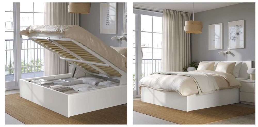 Malm Bett Mit Aufbewahrung
