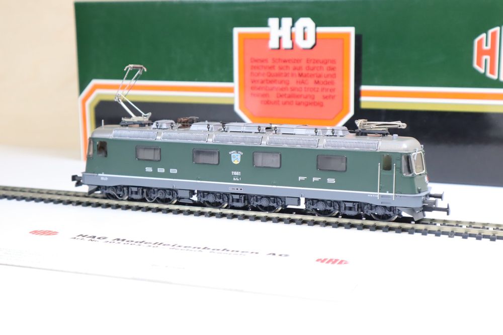 HAG SBB Re 6/6 E-Lok "Gampel Steg" H0 - Digital + Sound | Acheter sur ...