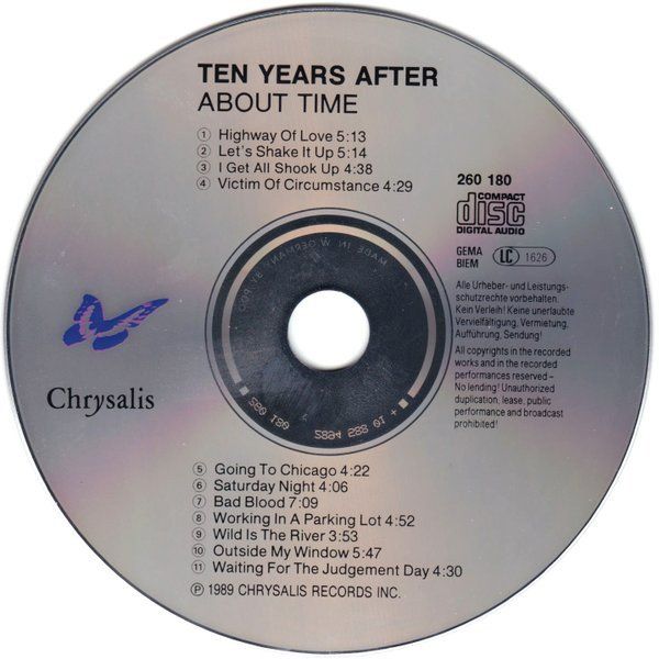 Alvin Lee Ten Years After ABOUT TIME Ric Lee Rock Blues CD (Gebraucht) in Kandergrund für CHF 4 ...