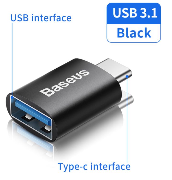 Baseus USB 3.1 Adapter OTG Type C to USB Adapter Female | Kaufen auf ...