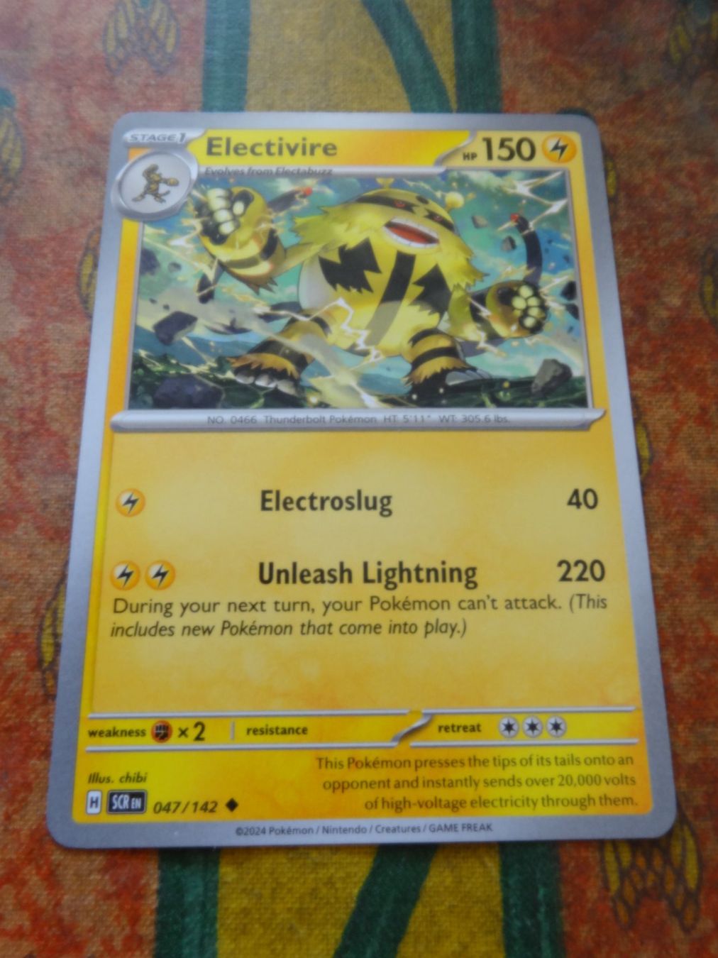 POKEMON Electivire H SCR EN 047/142 HP150 2024 (D'occasion) à Romanel ...