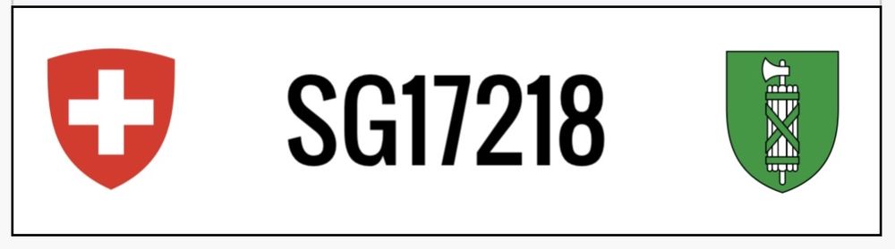 Autonummer, Kontrollschild, Kennzeichen SG (Neu (gemäss Beschreibung)) in Wil SG für CHF 1499 ...