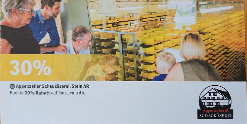 Appenzeller Schaukäserei: 30% Rabatt auf Eintritte (Neu (gemäss Beschreibung)) in Horw für CHF 0 ...