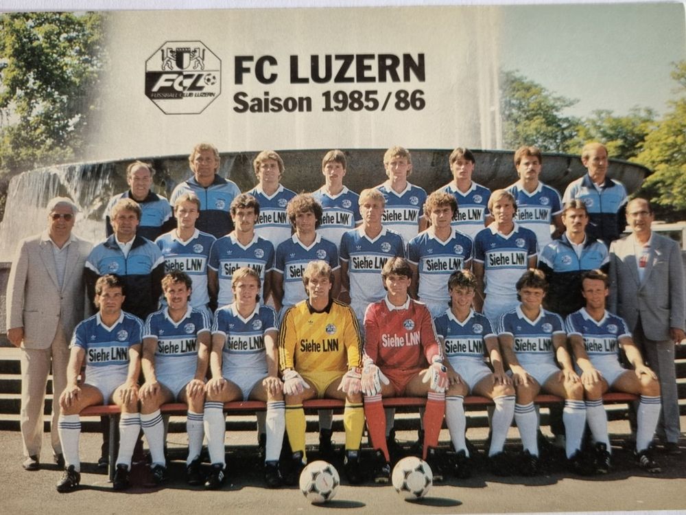 Autogramm Karte FC Luzern 1985/86 | Kaufen auf Ricardo