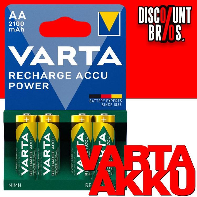 4 NEUE VARTA 56706 AKKU 2100mAh AA HR6 | Acheter sur Ricardo