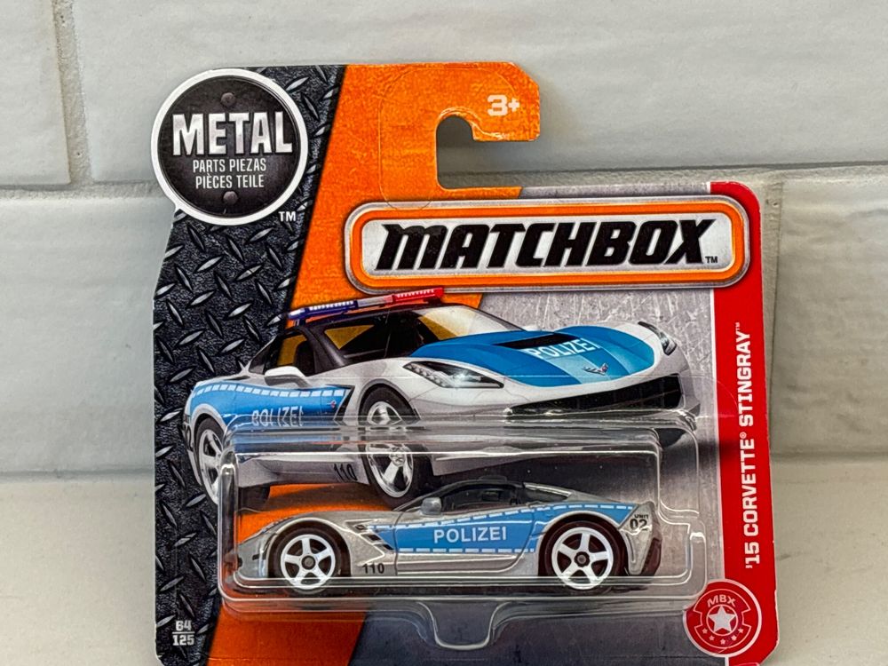 Matchbox '15 Corvette Stingray Polizei Neuf (Neu und originalverpackt ...