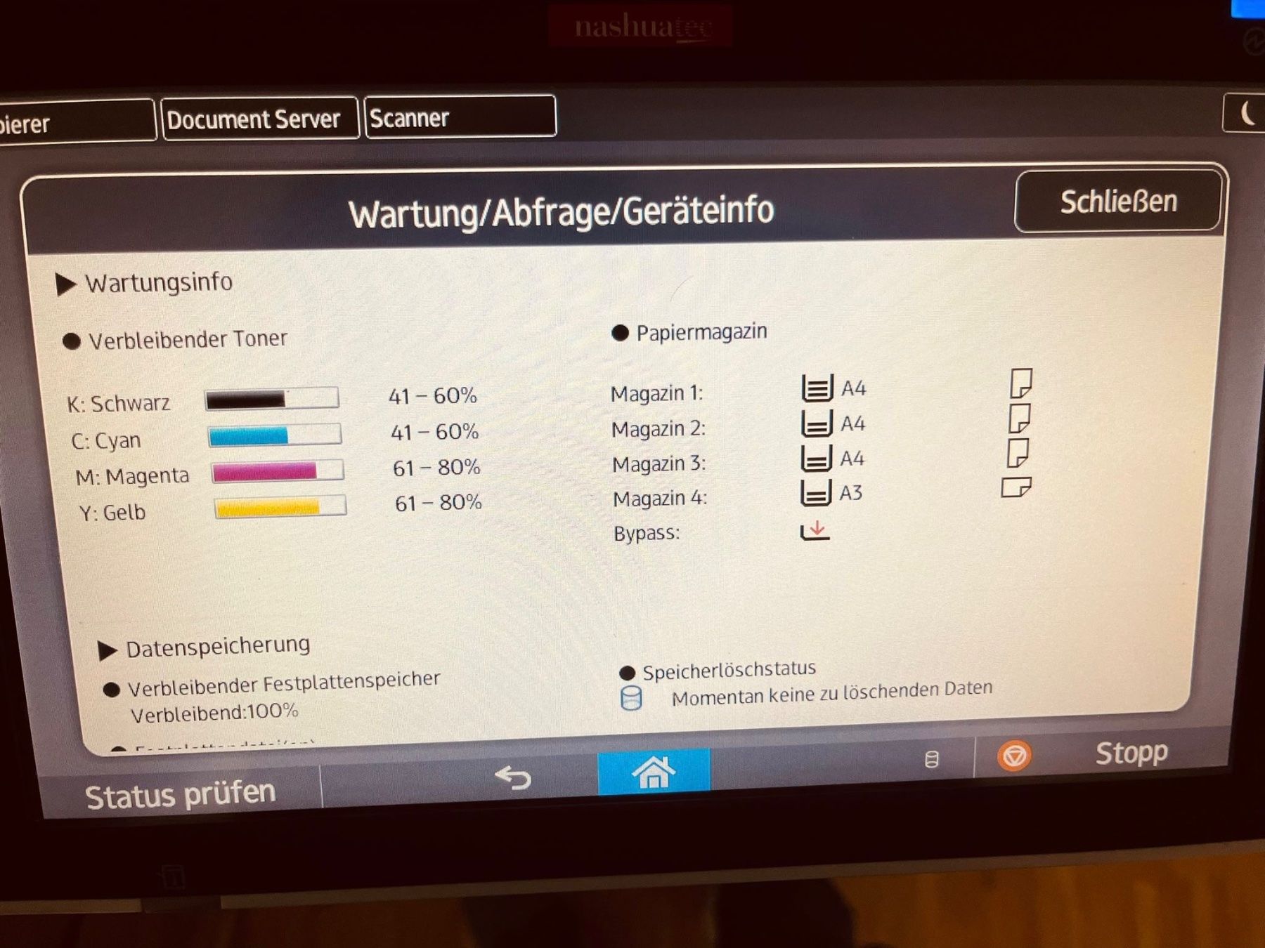 Nashuatec MP C3004ex Drucker Kopierer Scanner Ricoh für Büro (D ...