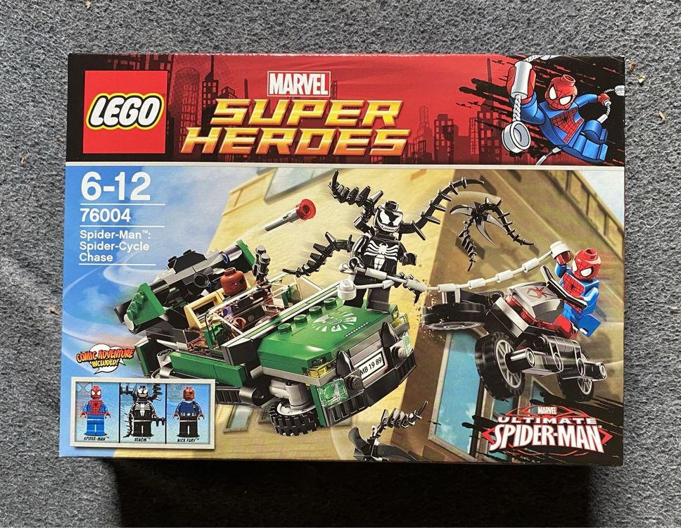 LEGO 76004 Spider-Man: Spider-Cycle Chase (Neu und originalverpackt) in ...