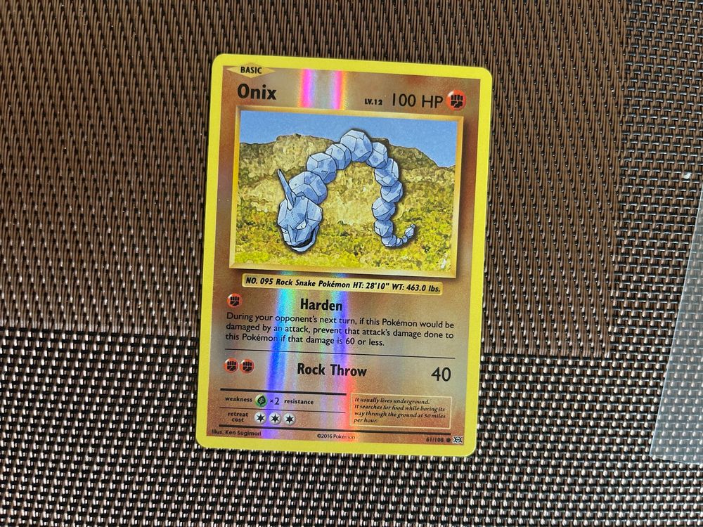 Pokemon Onix Reverse Holo XY Evolutions | Kaufen auf Ricardo
