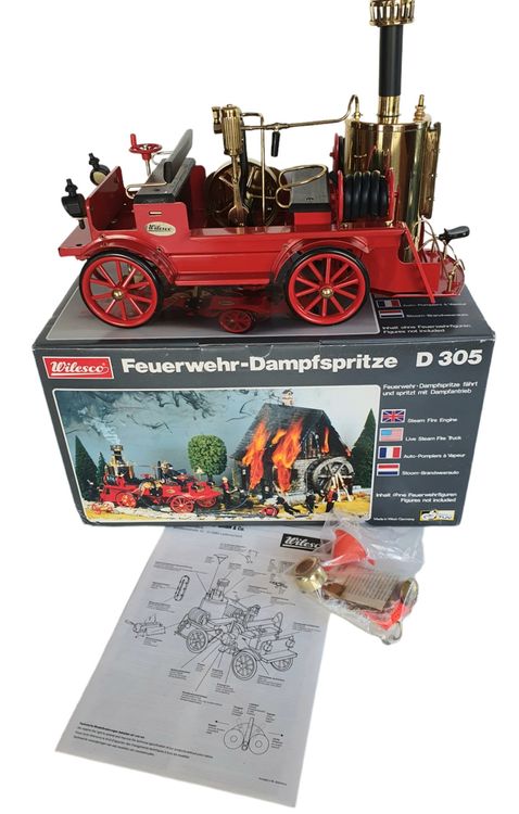 Mobile dampfbetriebene Feuerwehr von WILESCO NEU & OVP (Neu und ...