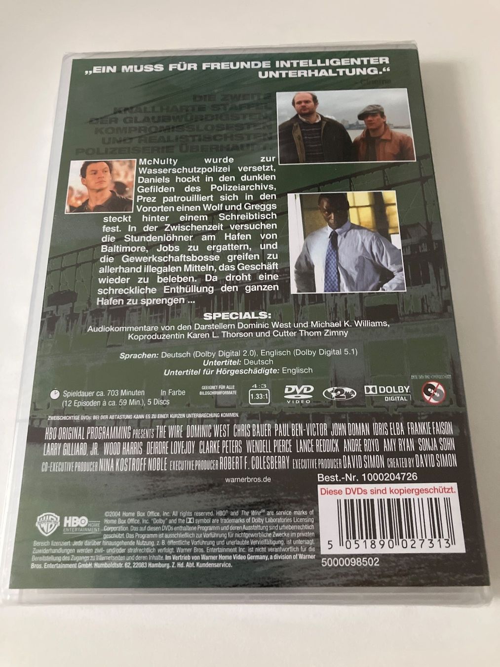 The Wire - Die komplette zweite Staffel [5 DVDs] neu ovp (Gebraucht) in Arbon für CHF 8 – mit ...