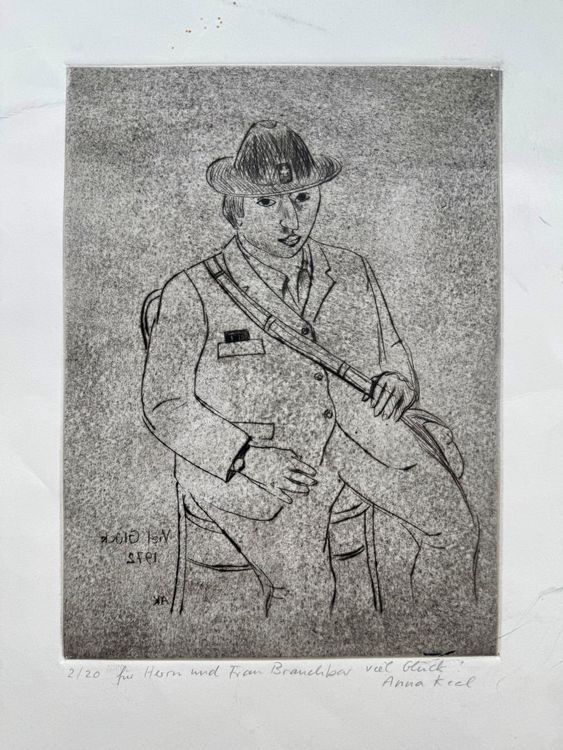 „Viel Glück" von Anna Keel, Lithografie 2/20 handsigniert (Gebraucht ...
