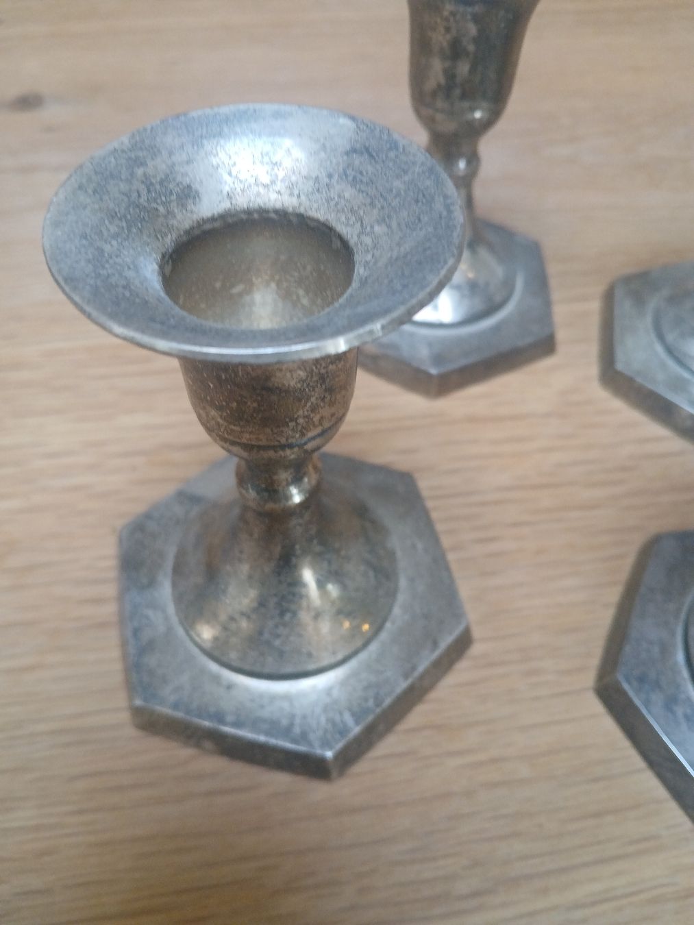 Charmants chandeliers vintage en métal style argenté 6 pc (D'occasion ...