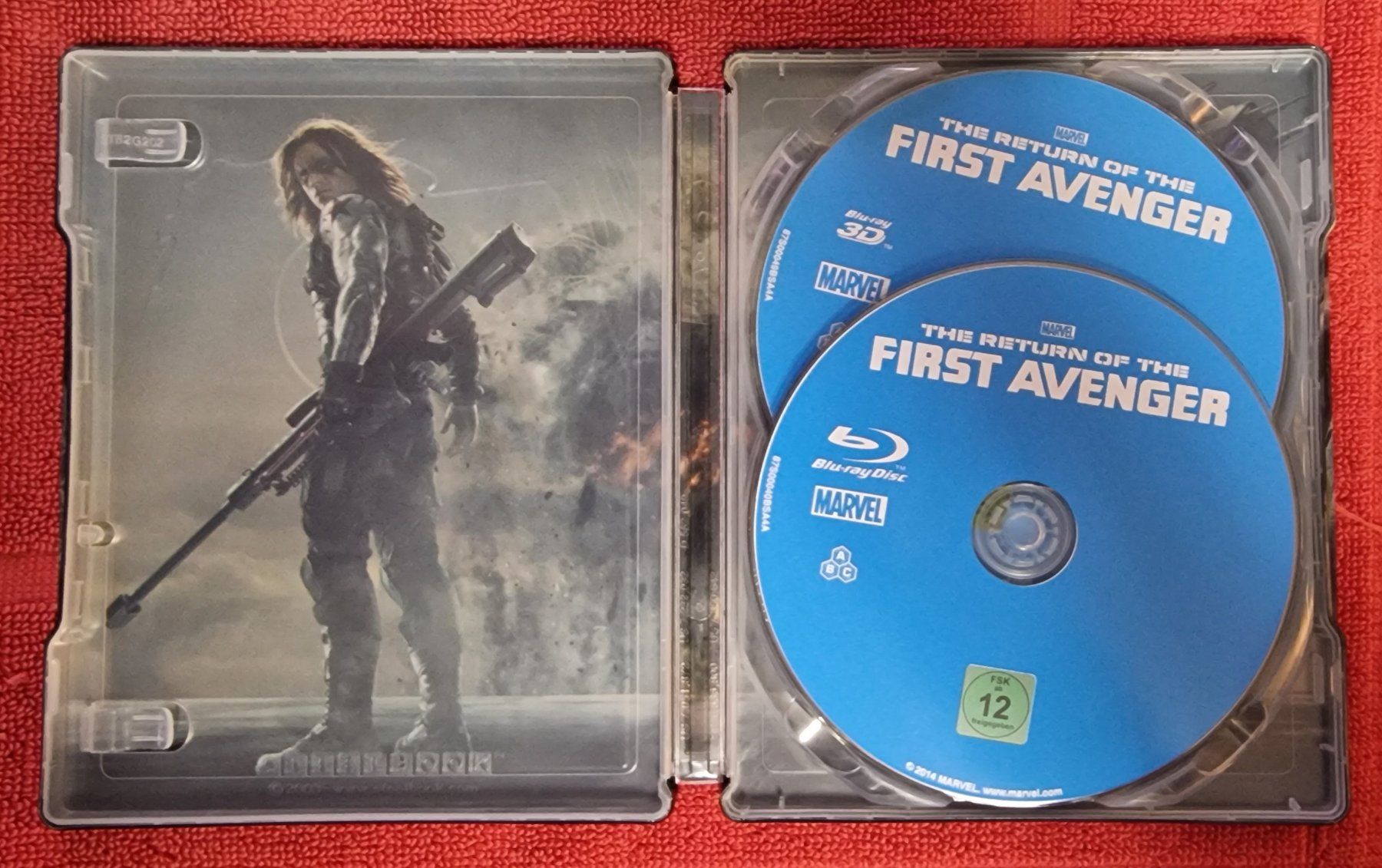 Captain America Winter Soldier BluRay Steelbook 3D & normal (Gebraucht ...