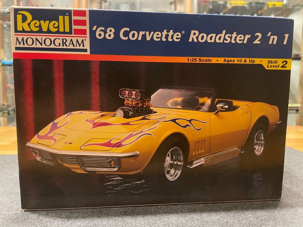 Revell / Monogram 1968 Corvette Custom Cabrio Bausatz 2 in 1 (Neu und ...