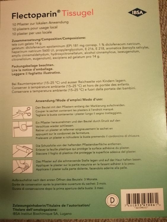 Flectoparin Tissugel und Assan Emgel | Kaufen auf Ricardo