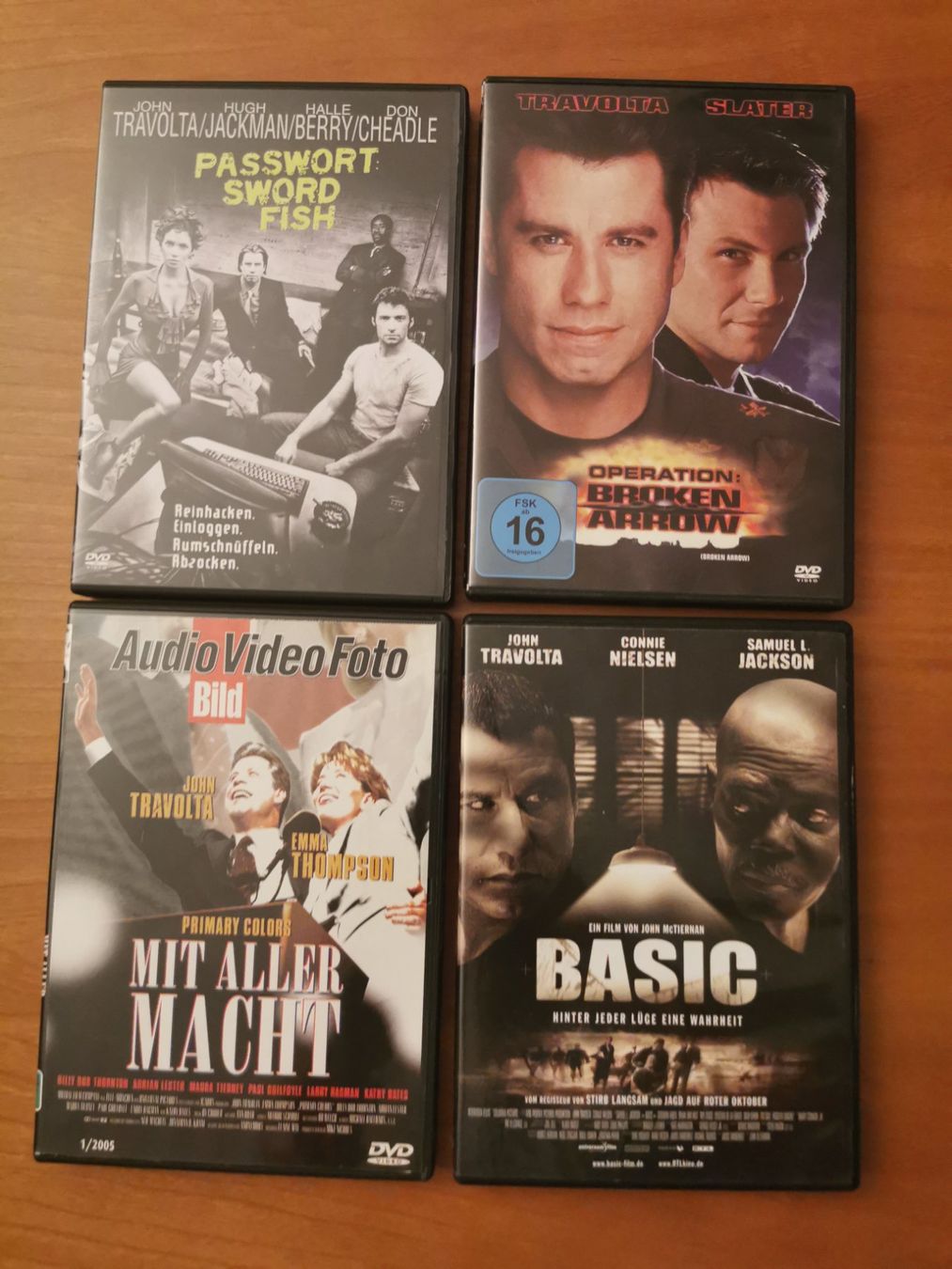 John Travolta, 4 DVDs. Action Thriller Filme, Guter Zustand (Gebraucht) in Birmensdorf ZH für ...