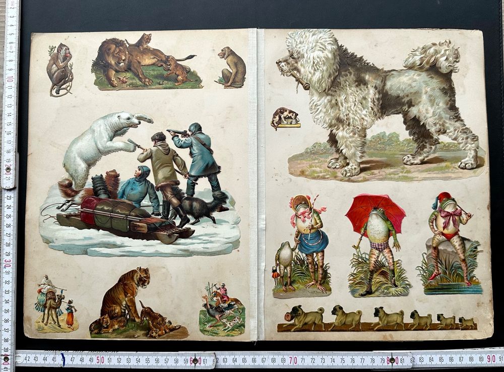 14 Seiten antike Oblaten Bilder ca. 1890 135 Jahre alt (Gebraucht) in Seltisberg für CHF 38 ...