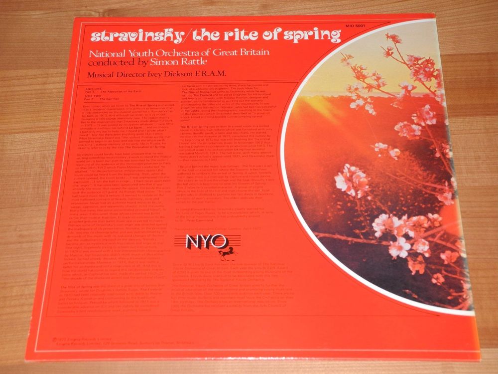 STRAVINSKY: SACRE DU PRINTEMPS - SIMON RATTLE (Neu (gemäss Beschreibung ...