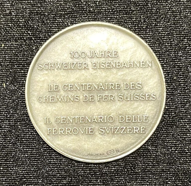 Medaille - 100 Jahre Schweizer Eisenbahnen 1847-1947 | Kaufen auf Ricardo