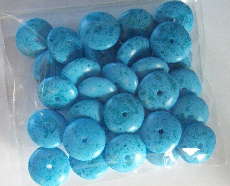 Glaslinsen Türkisblau marmoriert 12 mm (Neu und originalverpackt) in Gunzwil für CHF 2 – mit ...