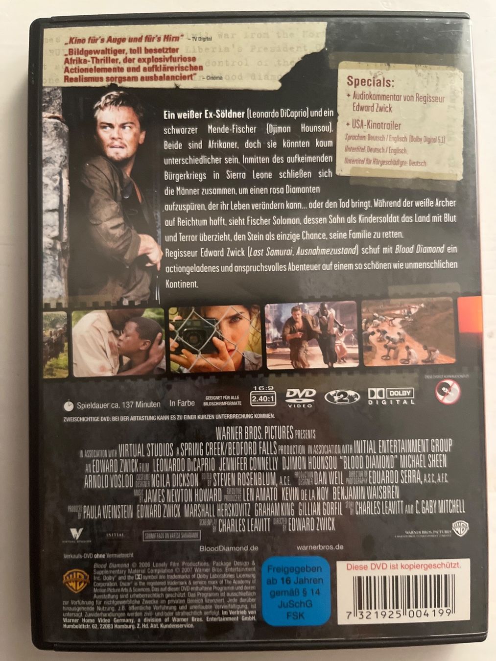 Blood Diamond, (2006) DVD 📀 - Leonardo dicaprio (Neu (gemäss ...